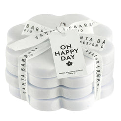 Scalloped Marble Coasters - Set of 4 – LINELL ELLIS
